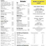 Menu – Bake N Butty Cafe
